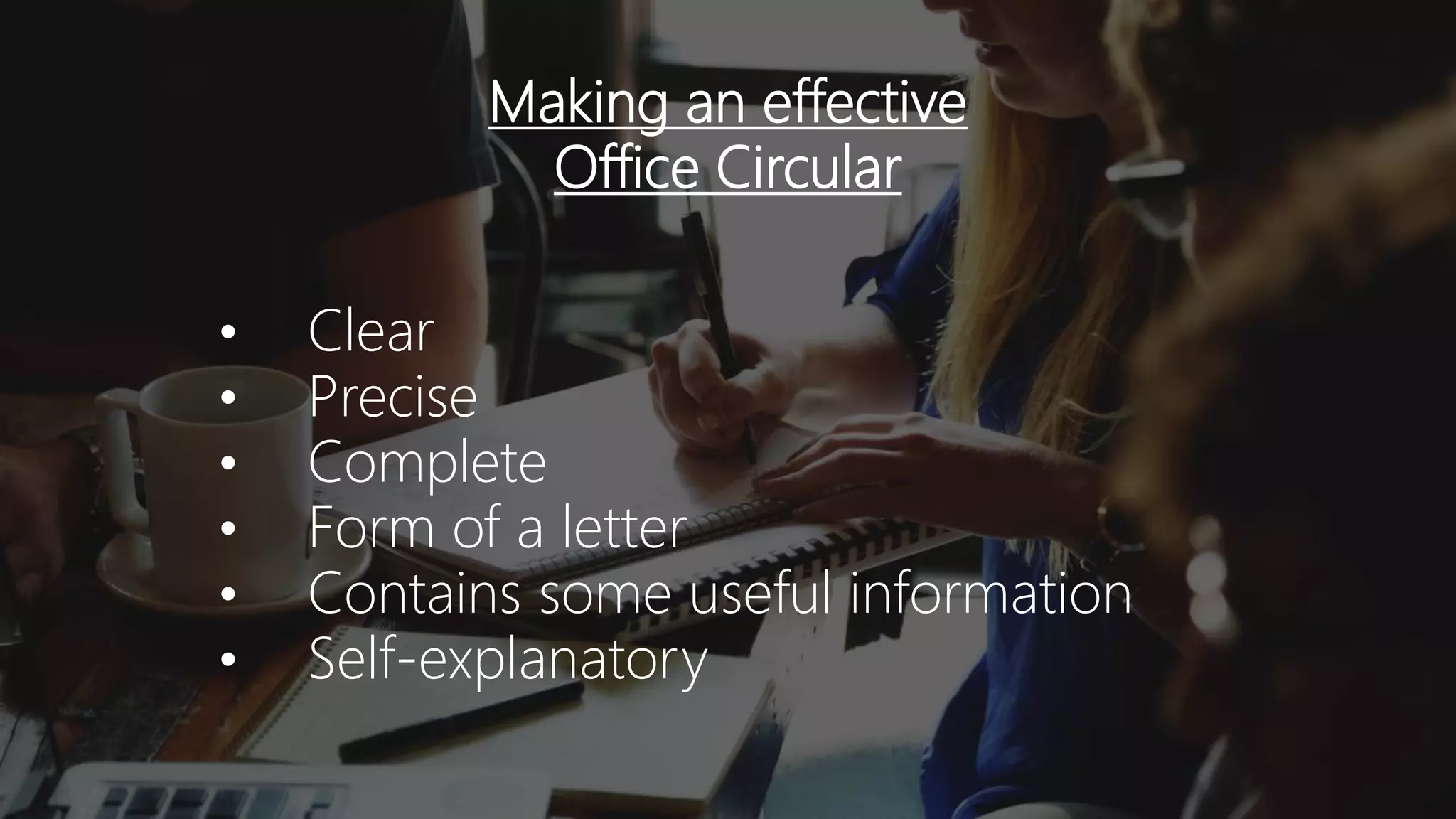 Office Memo, Circular, Orders, Notes | PPTX