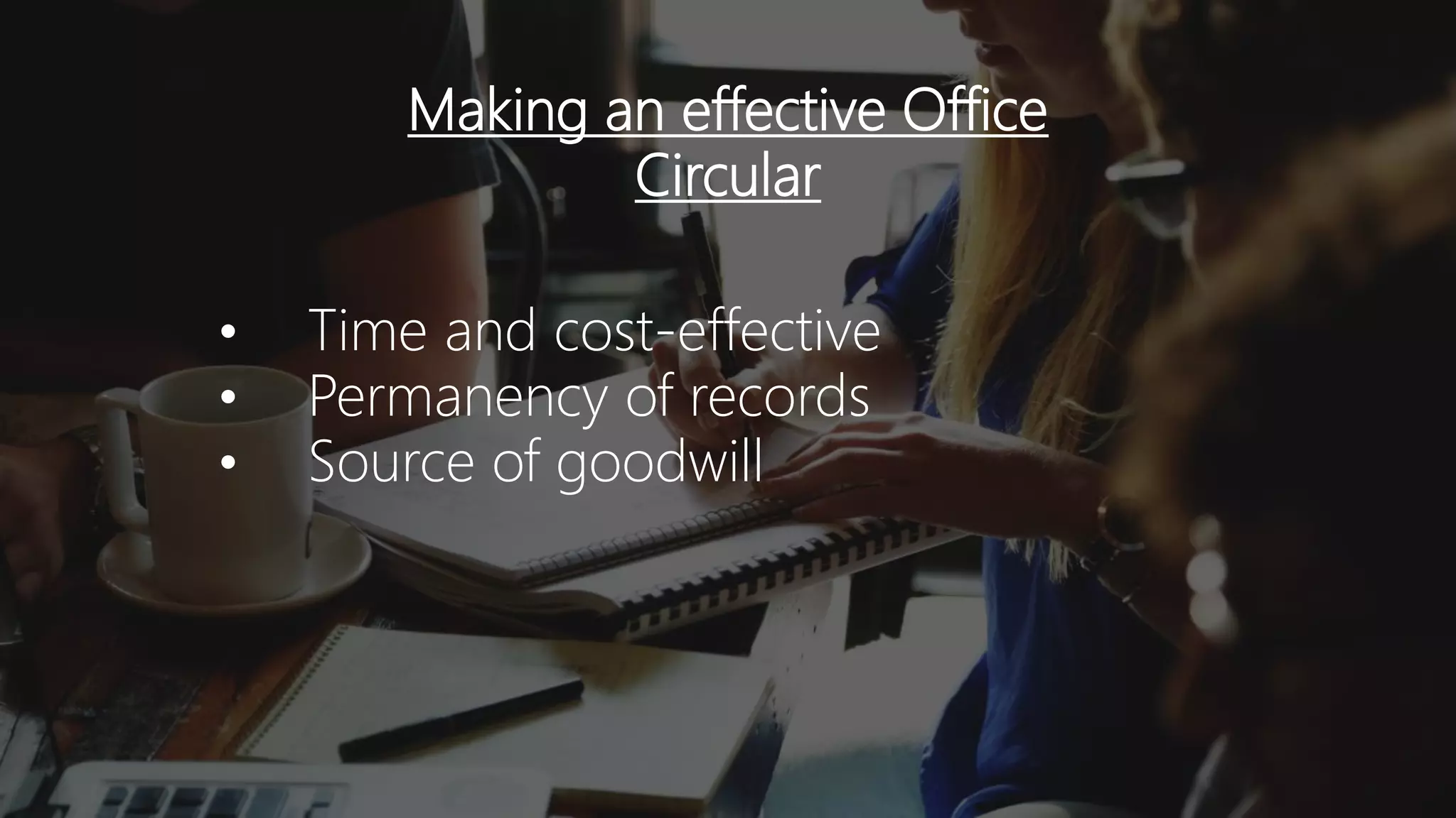 Office Memo, Circular, Orders, Notes | PPTX