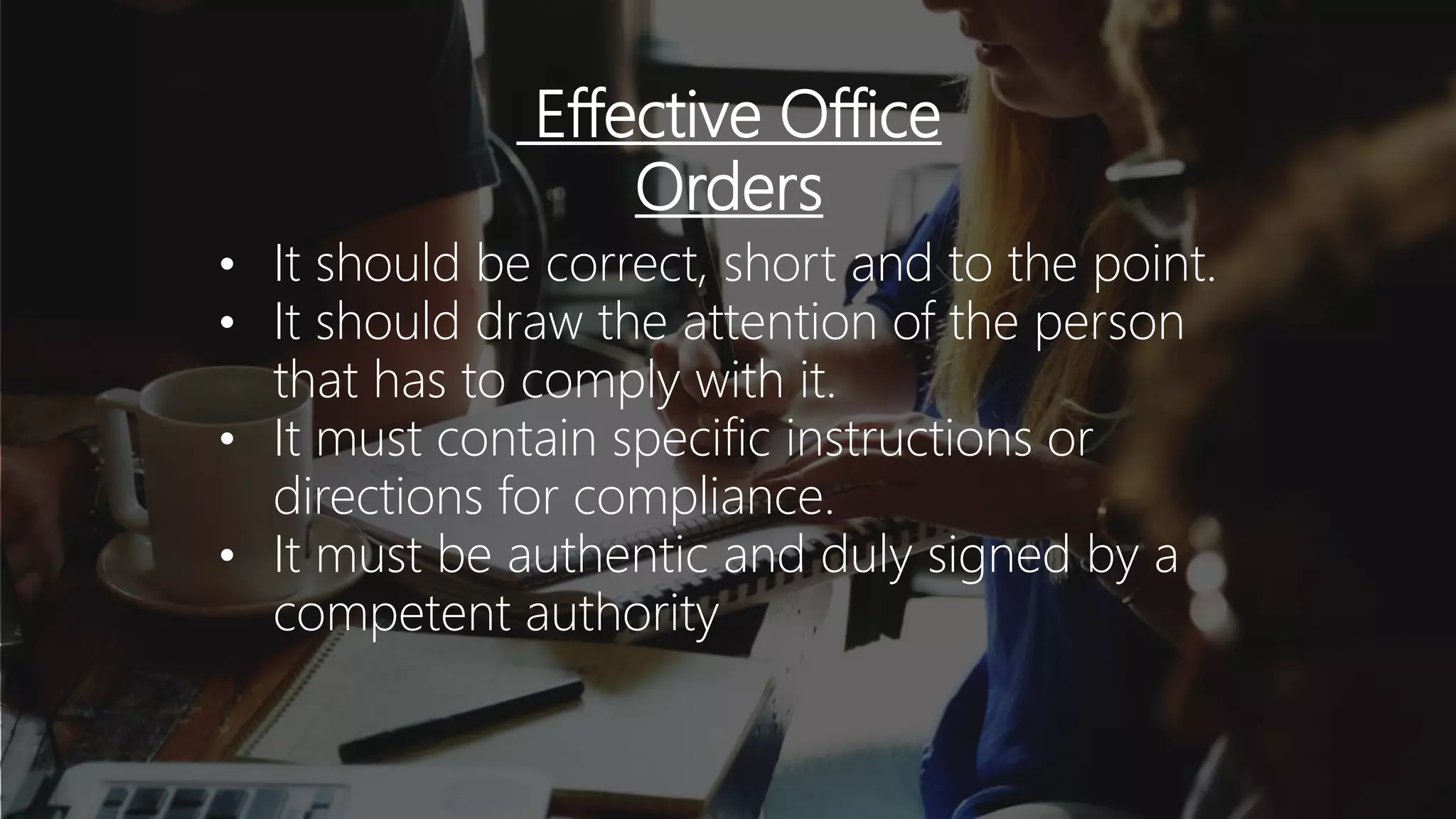 Office Memo, Circular, Orders, Notes | PPTX