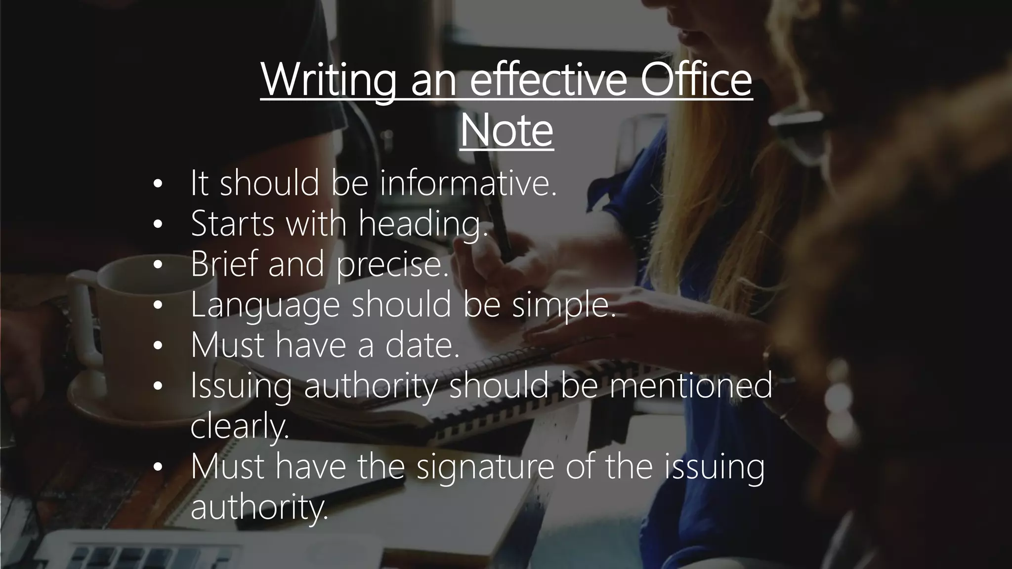 Office Memo, Circular, Orders, Notes | PPTX