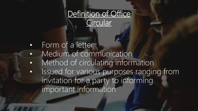 Office Memo, Circular, Orders, Notes | PPTX