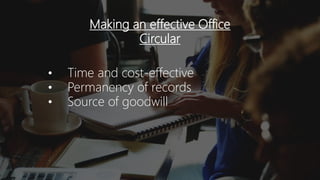 Office Memo, Circular, Orders, Notes | PPTX