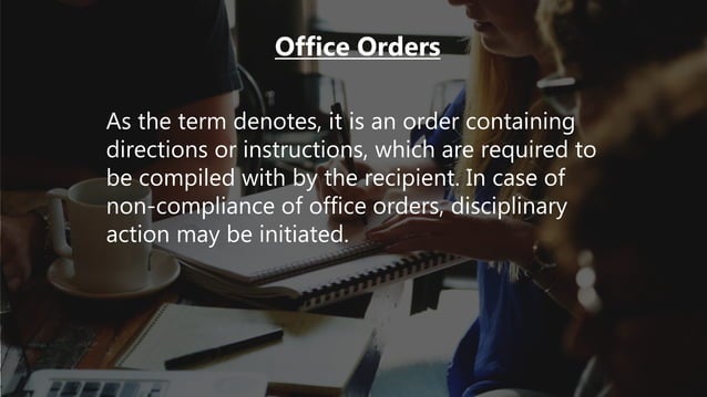 Office Memo, Circular, Orders, Notes | PPTX
