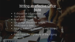 Office Memo, Circular, Orders, Notes | PPTX