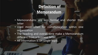 Office Memo, Circular, Orders, Notes | PPTX