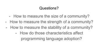 The Elixir programming language community | PPTX | Programming ...