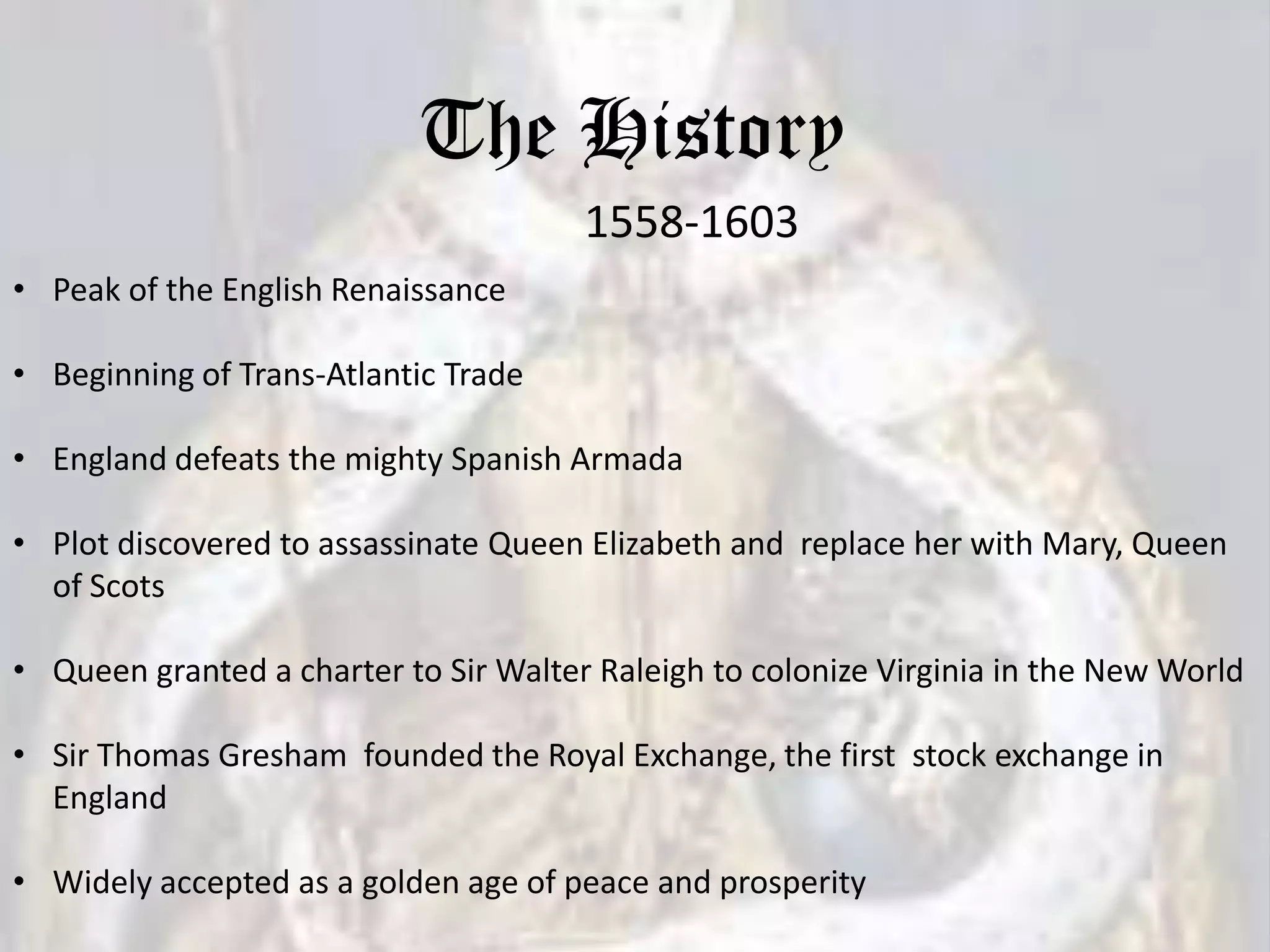 The elizabethan era pp | PPT