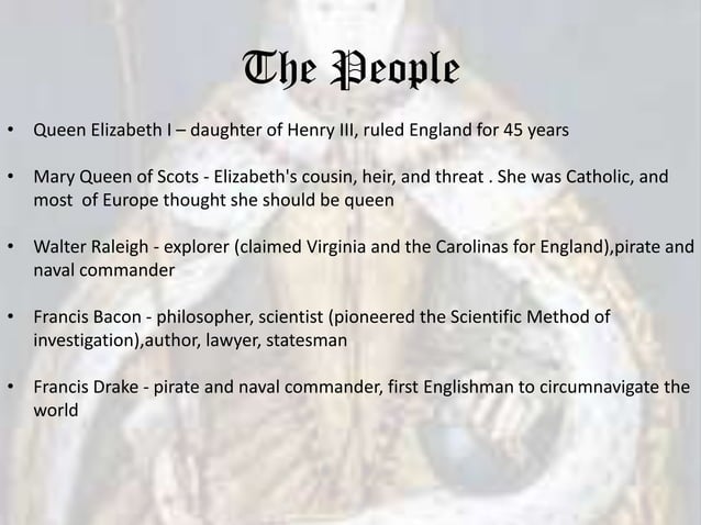 The elizabethan era pp | PPT