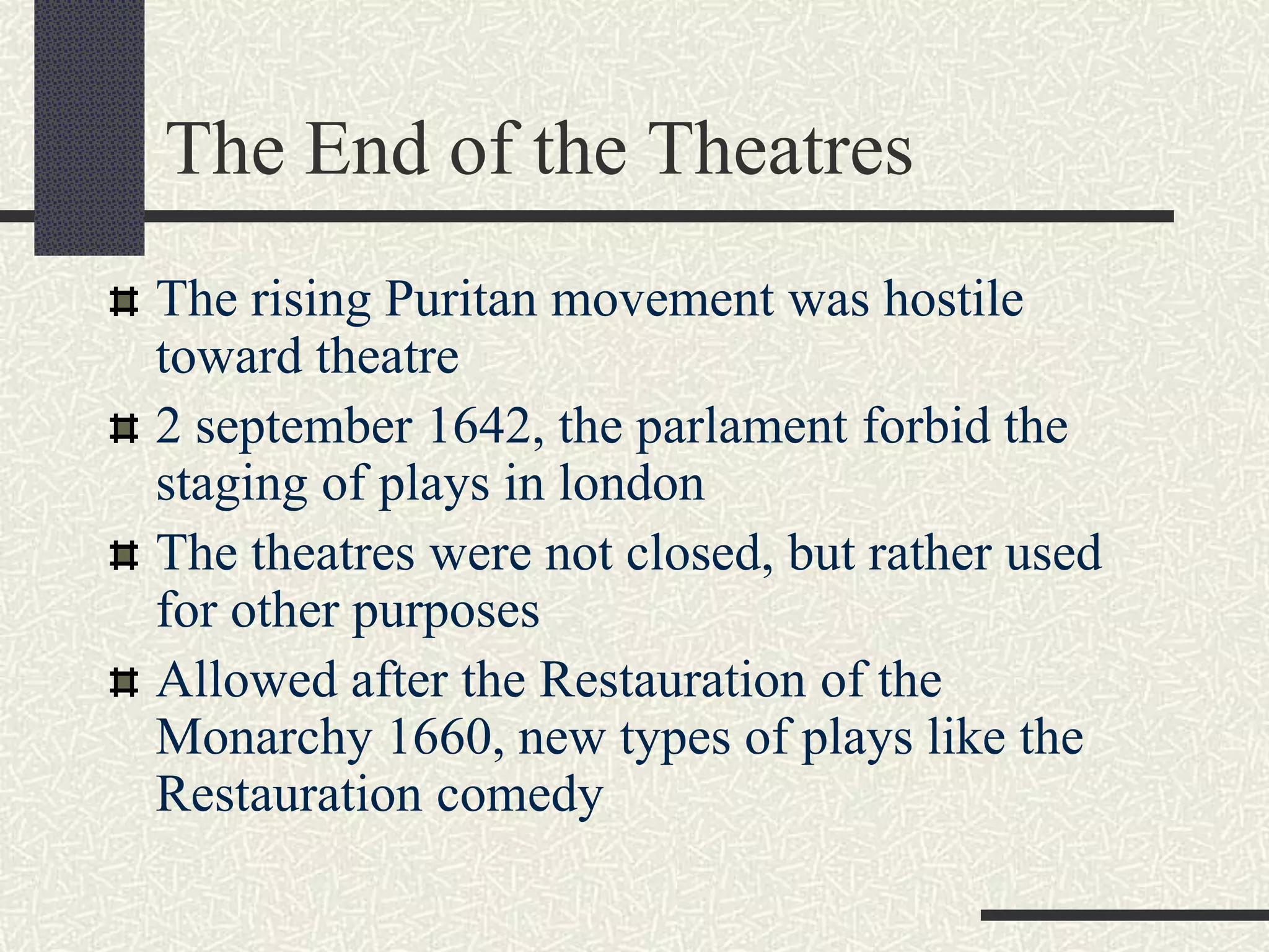 The elizabethan theater | PPTX