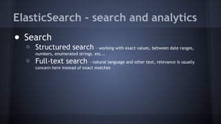 The ELK Stack - Launch and Learn presentation | PPT