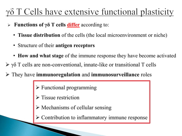 The elusive role of γδ t cells | PPT
