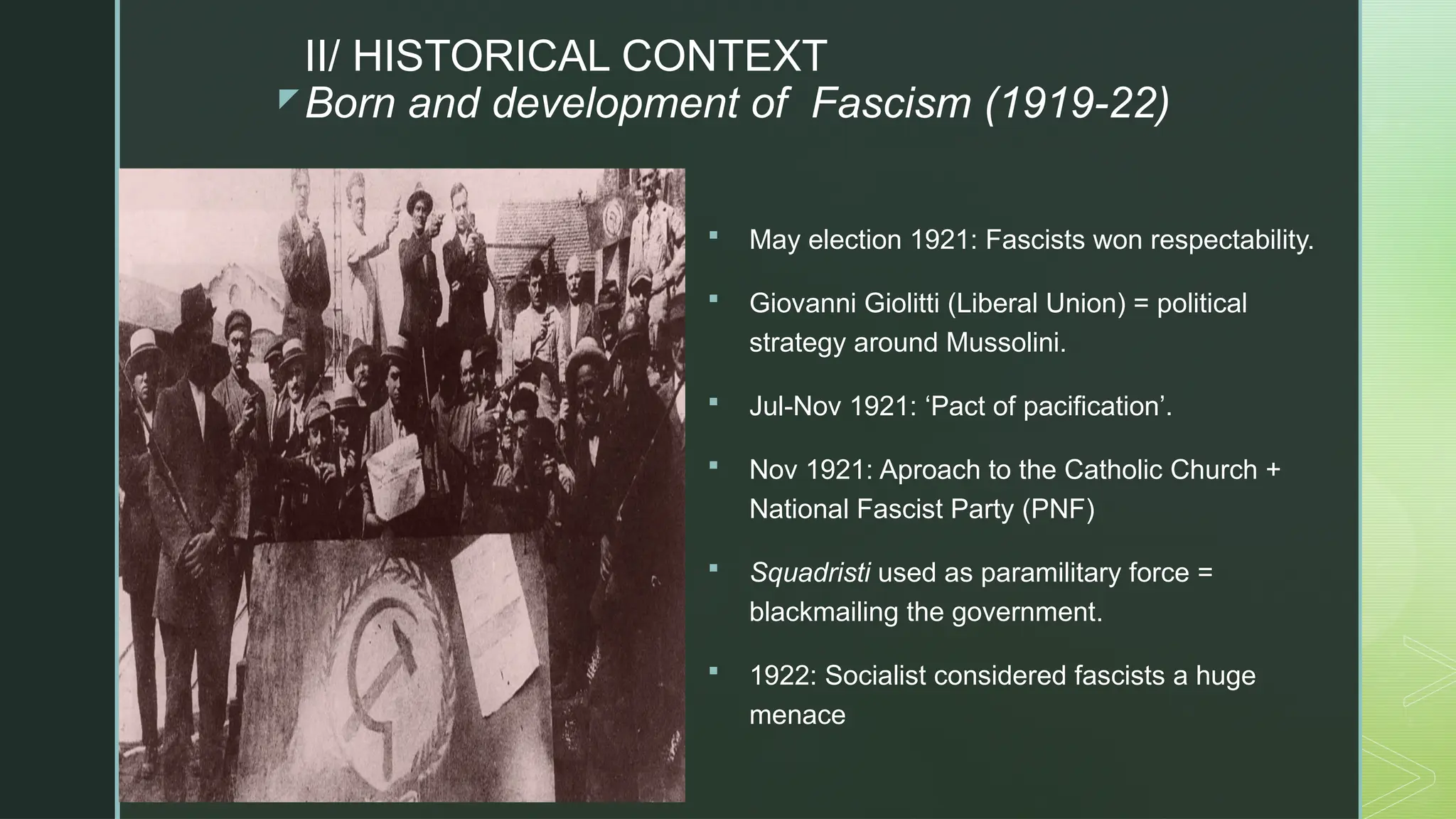 THE EMERGENCE OF FASCISM: THE DICTATORSHIP OF BENITO MUSSOLINI | PPTX