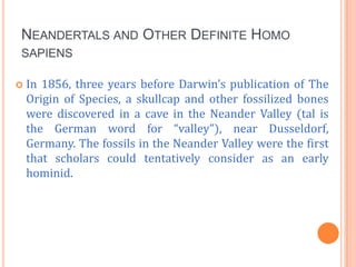 The Emergence Of Homo Sapiens | PPTX