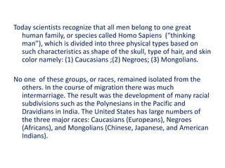 The emergence of homo sapiens | PPTX