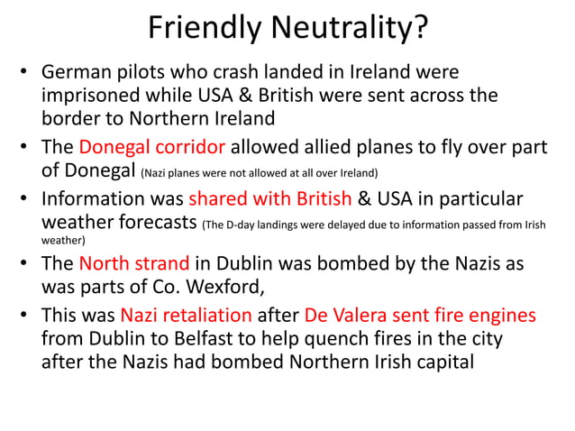 The Emergency: Ireland during World War II | PPTX | Death, Injury, or ...