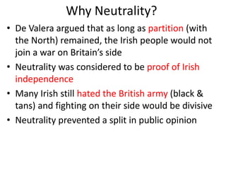 The Emergency: Ireland during World War II | PPTX