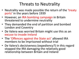 The Emergency: Ireland during World War II | PPTX | Death, Injury, or ...