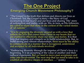 The emerging church and the one project part 9 | PPTX | Undergraduate ...