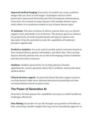 The emerging role of Generative AI in Healthcare..pdf