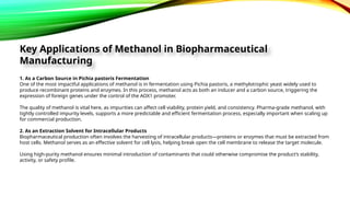 Enhancing Bioprocess Efficiency with Methanol Solvents | PPTX