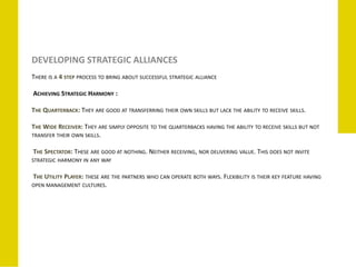 The emerging roles of strategic alliances | PPTX