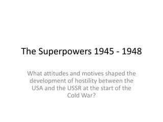 The Emerging Superpowers | PPTX | Political Issues & policy | Politics