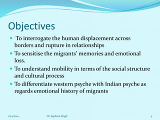 The emotions of migration | PPT