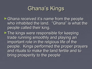 The Empire of Ghana | PPT