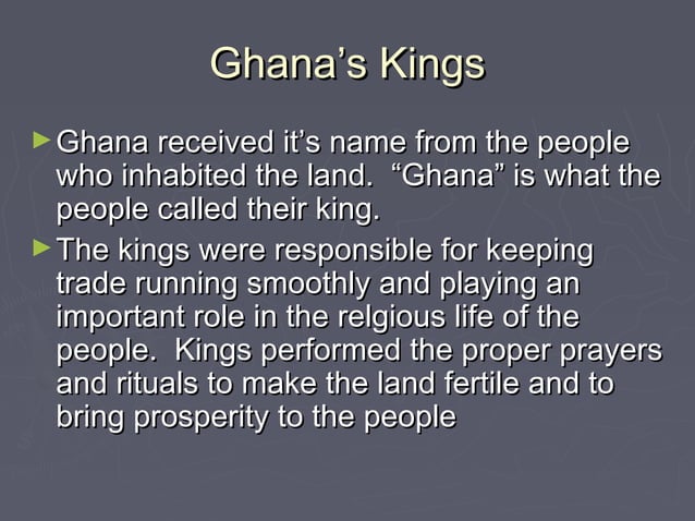 The Empire of Ghana | PPT | Africa Travel | Travel Locations