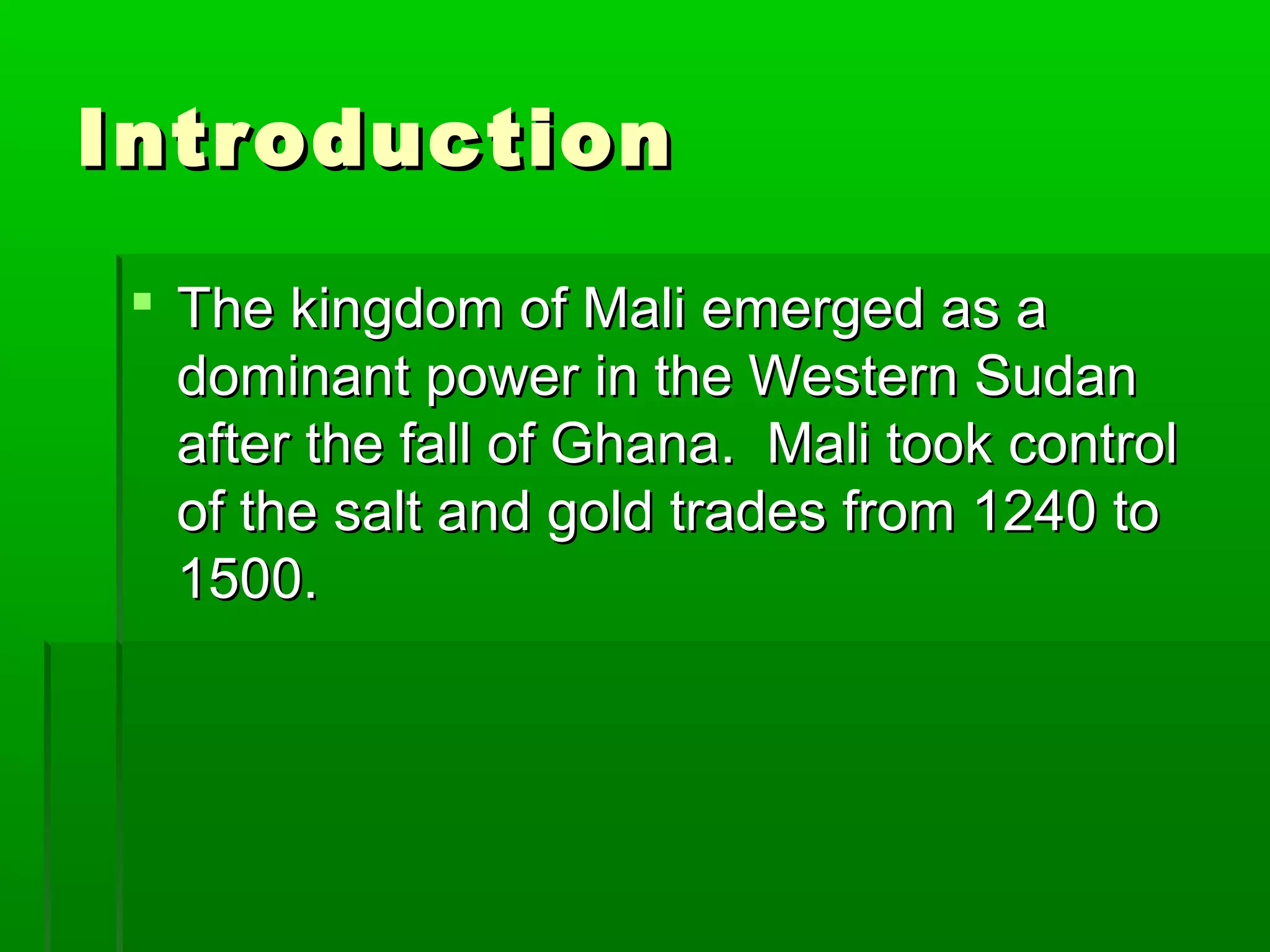 The Empire of Mali | PPT