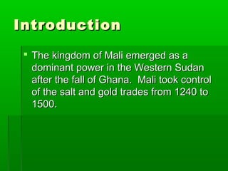 The Empire of Mali | PPT