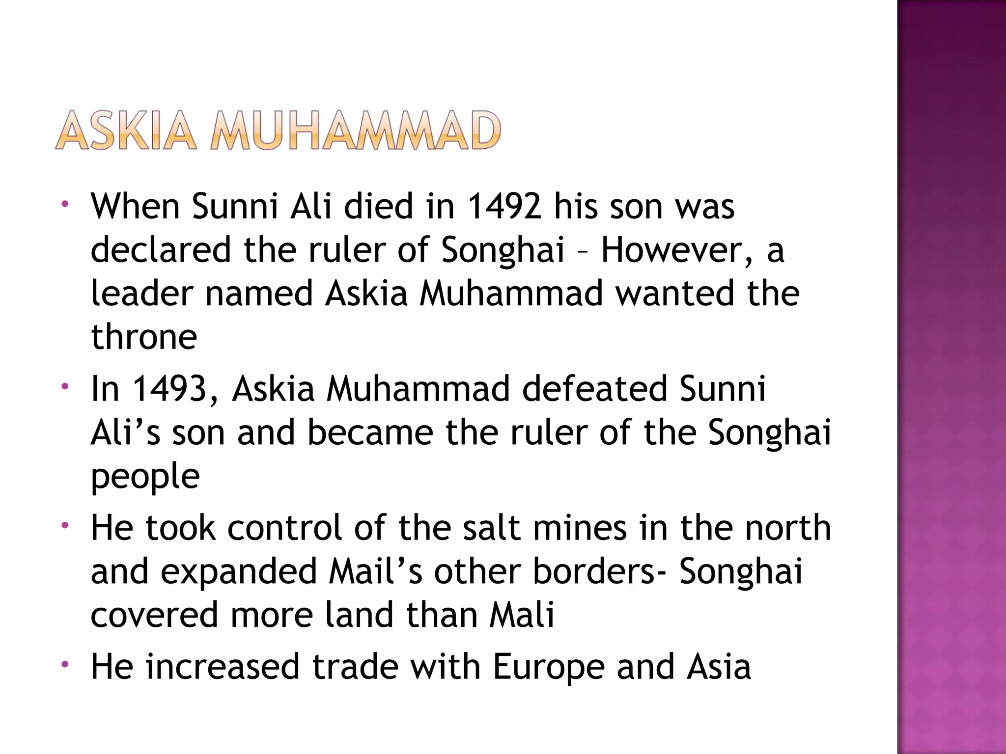 The Empire of Songhai | PPT