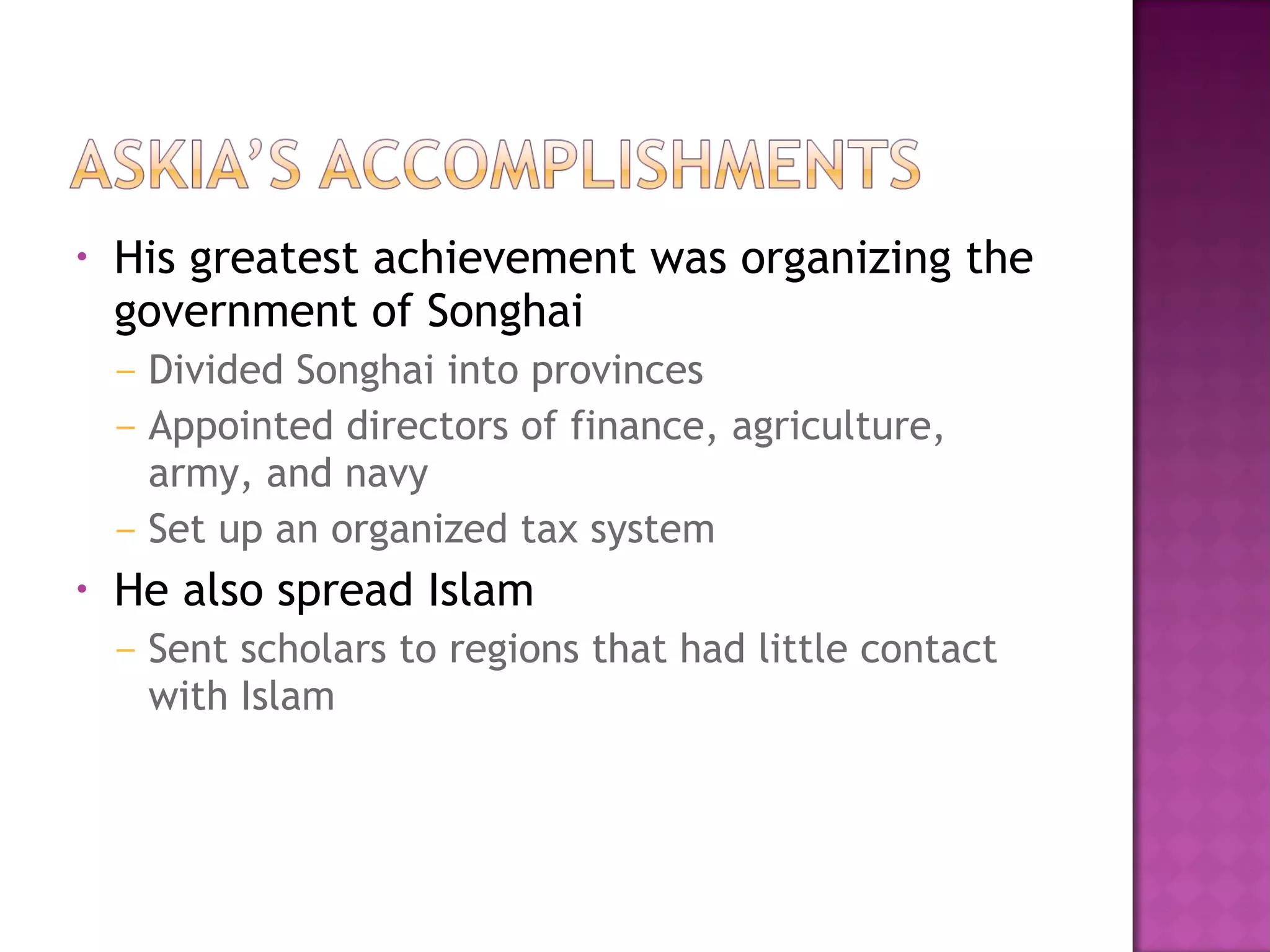 The Empire of Songhai | PPT