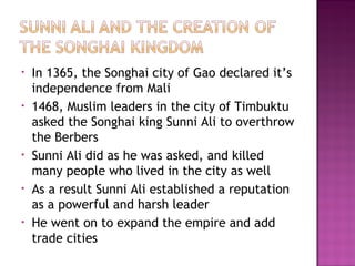 The Empire of Songhai | PPT