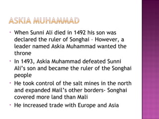 The Empire of Songhai | PPT