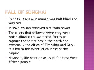 The Empire of Songhai | PPT