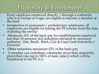 The employee's provident fund | PPTX