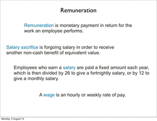 The employment cycle establishment phase, employment arrangements and ...