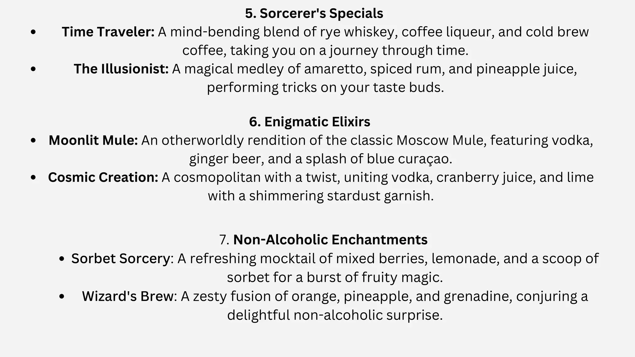 The Enchanting Cocktail Bar Menu of King's Cross - Hocus Pocus.pdf