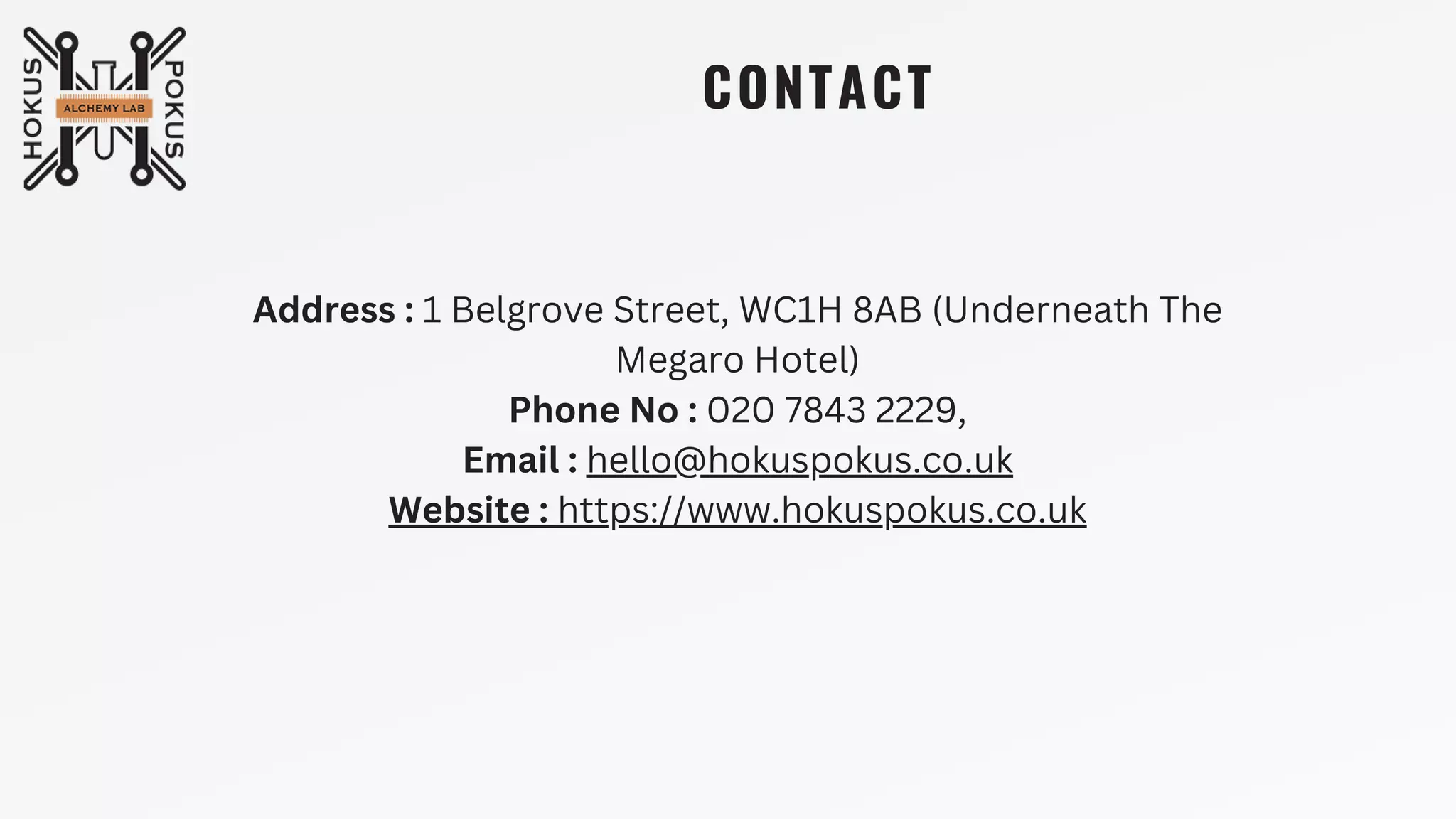 The Enchanting Cocktail Bar Menu of King's Cross - Hocus Pocus.pdf