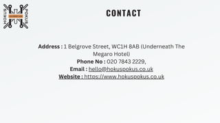 The Enchanting Cocktail Bar Menu of King's Cross - Hocus Pocus.pdf