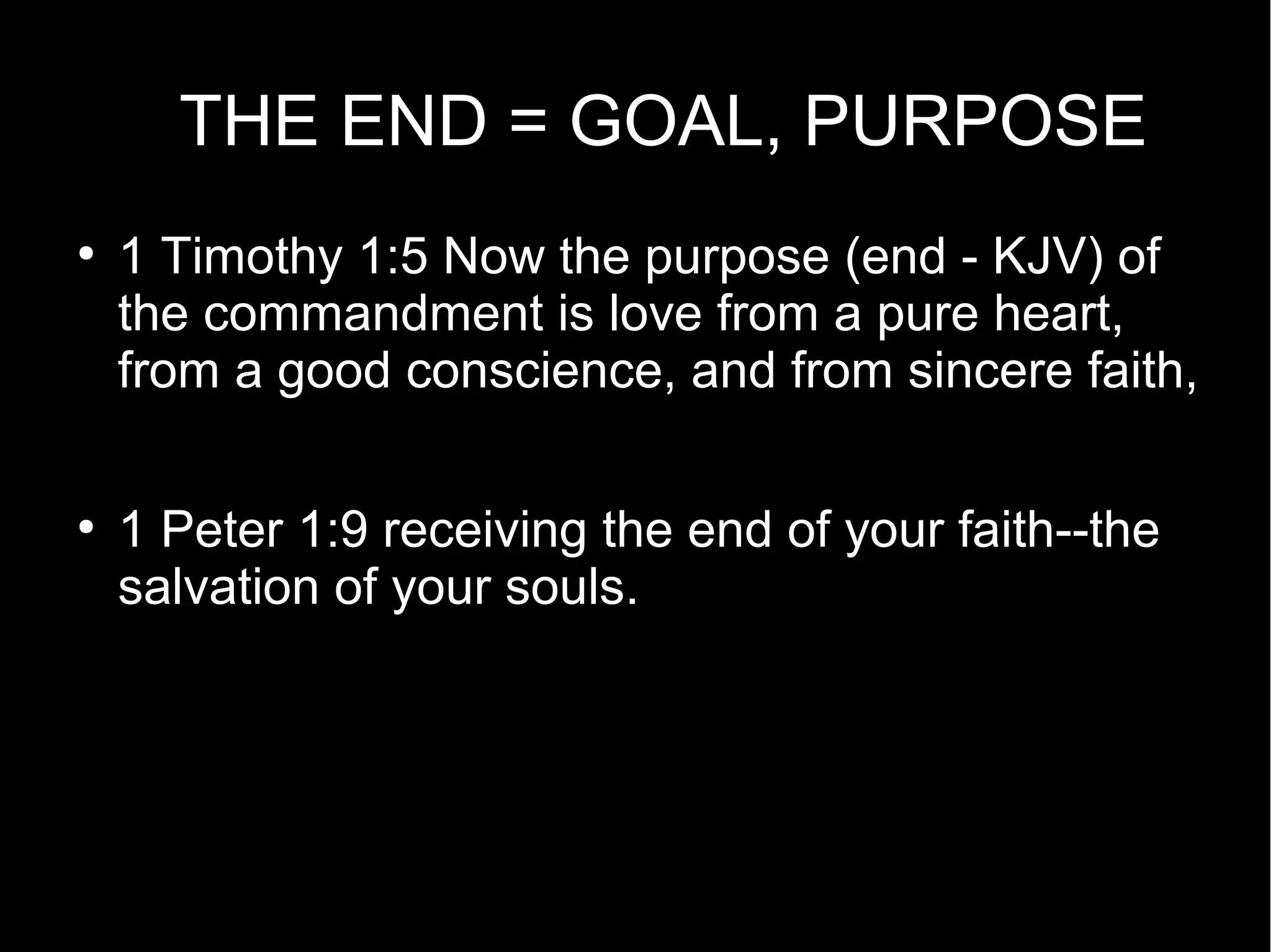 The end | PPT
