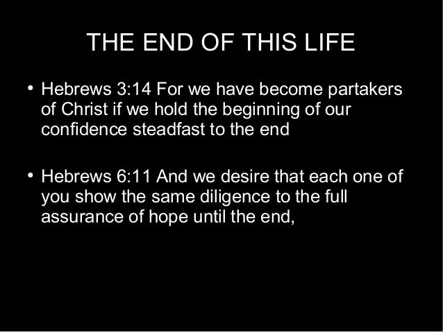 The End the-end