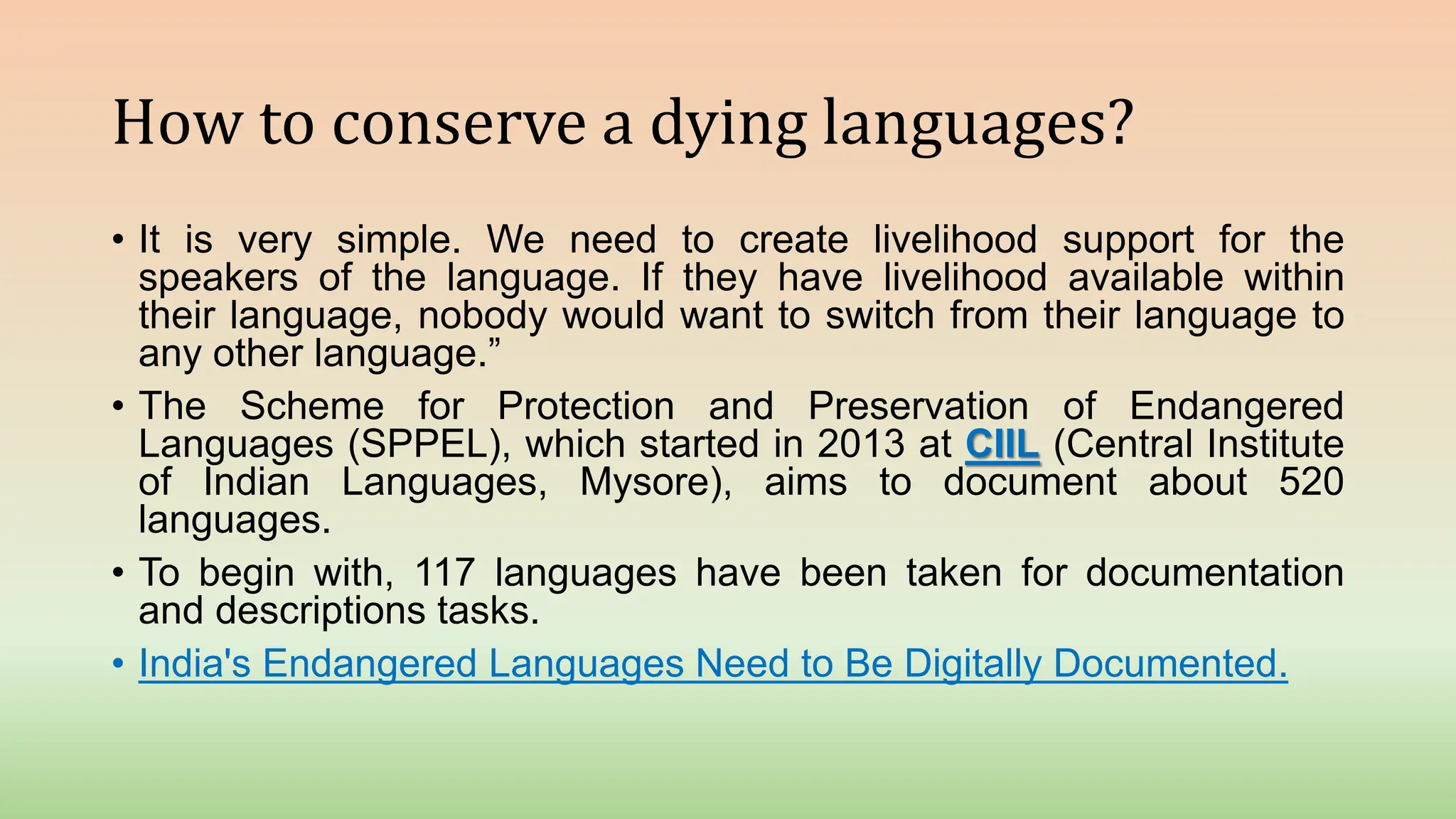 The Endangered And Extinct Languages Of India.pptx