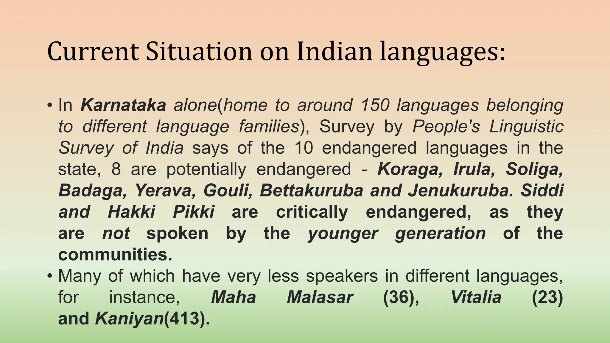 The Endangered And Extinct Languages Of India.pptx