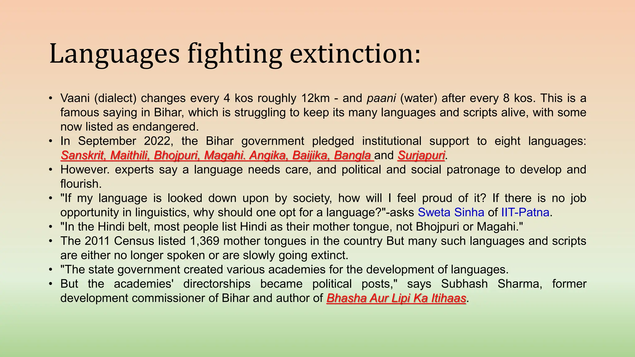 The Endangered And Extinct Languages Of India.pptx