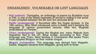The Endangered And Extinct Languages Of India.pptx