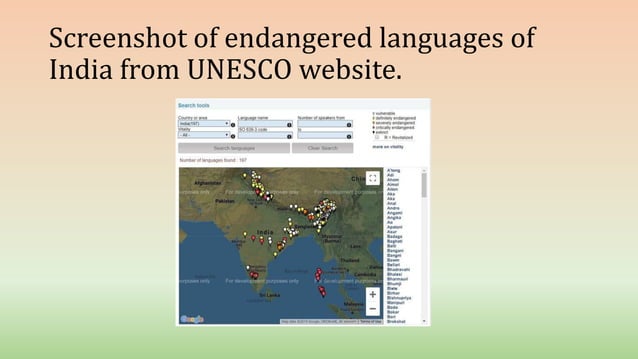 The Endangered And Extinct Languages Of India.pptx | Programming ...