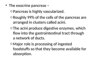 The Endocrine Pancreas notes for medical .ppt