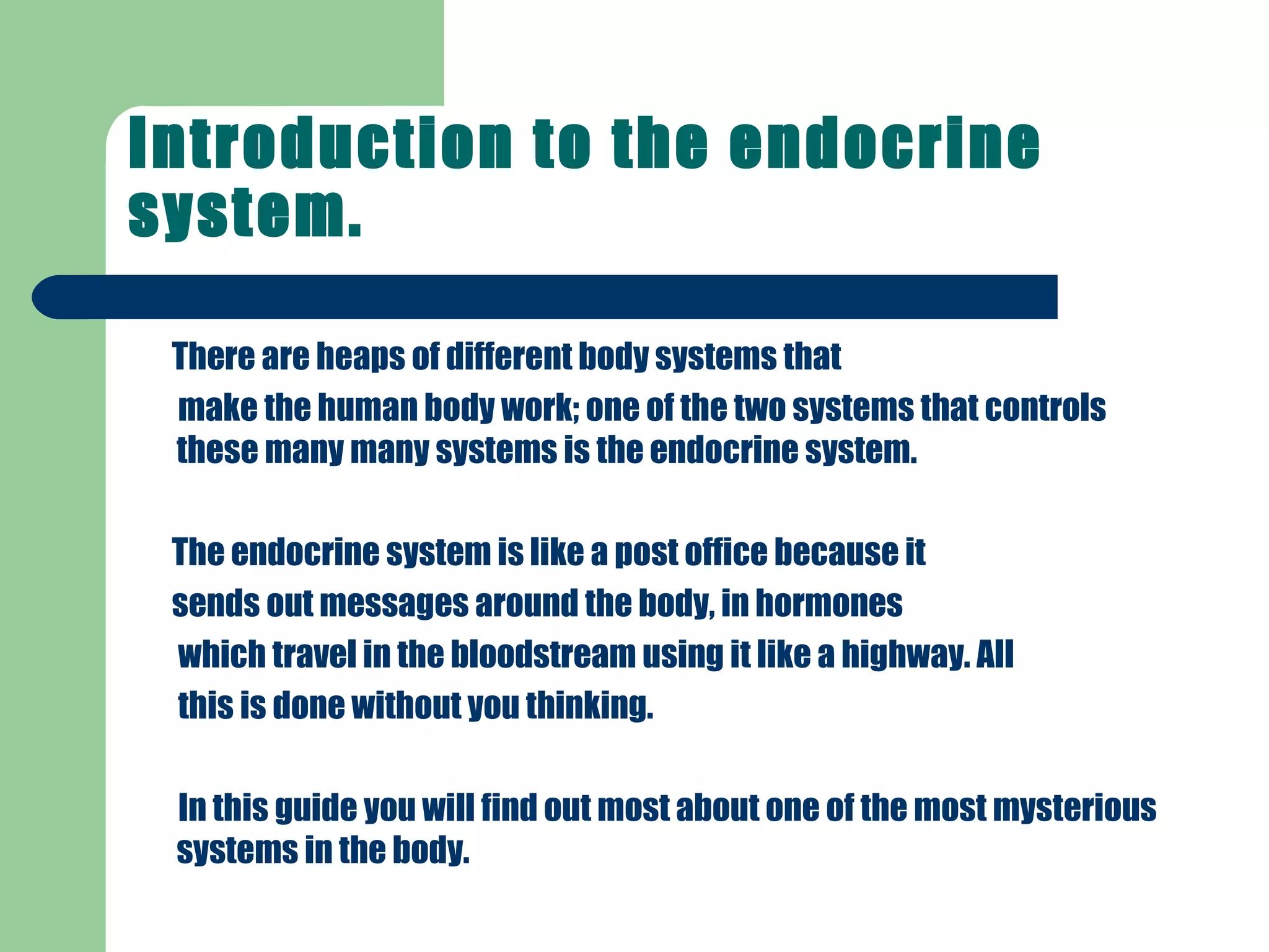The endocrine system | PPT